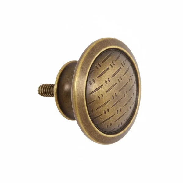 Classic Engraved Brass Cabinet Knob – Alumex International